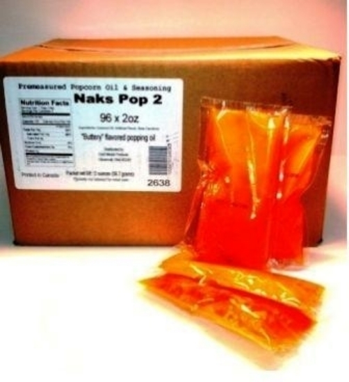 Oil Pouches Naks Pop 2 Coconut oil with Butter Flavor