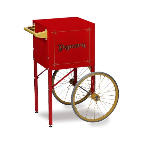 FunPop 4 oz. Popcorn Machine on red cart