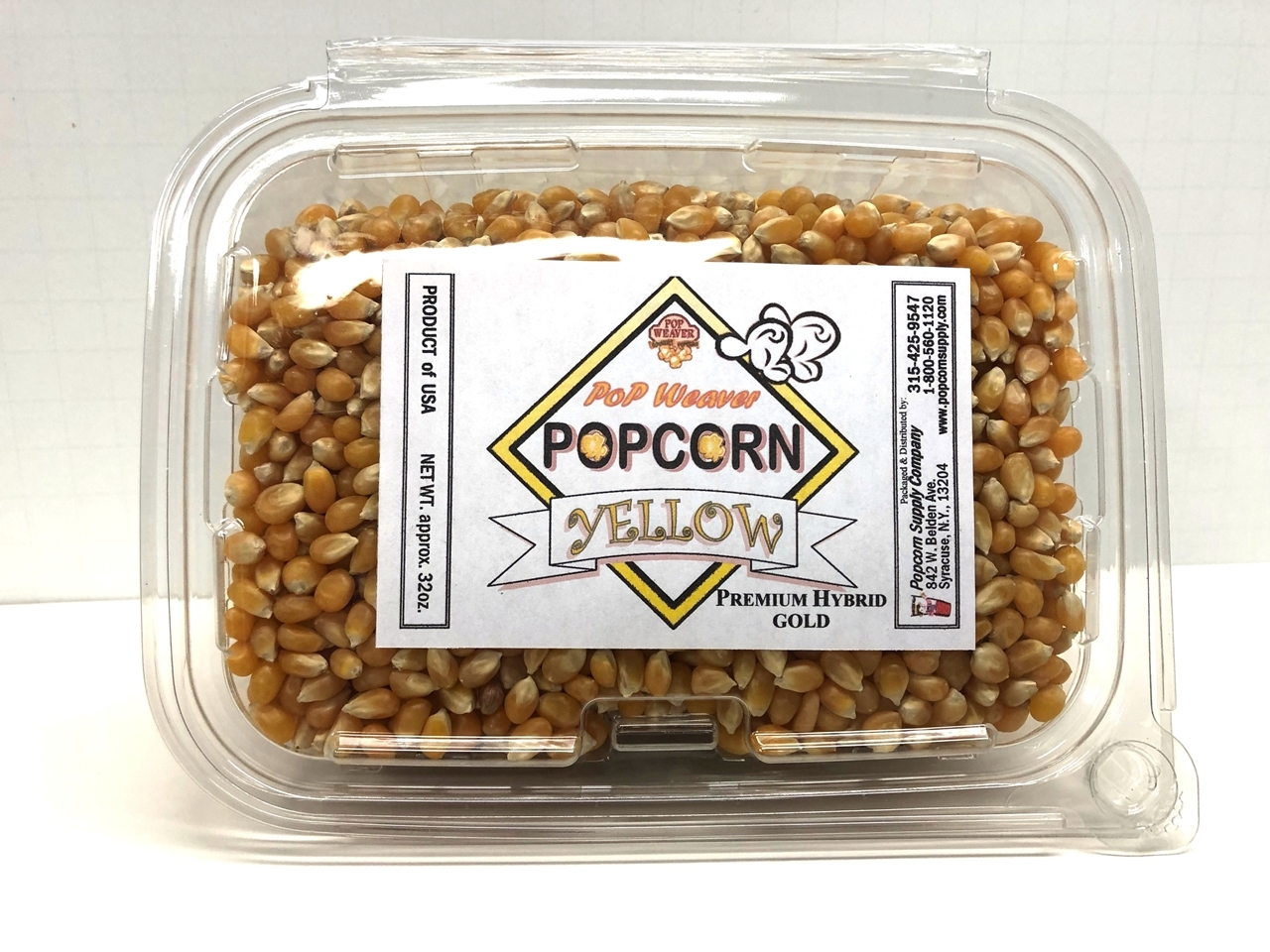 Pop Weaver Gourmet Popcorn 2 lb Yellow