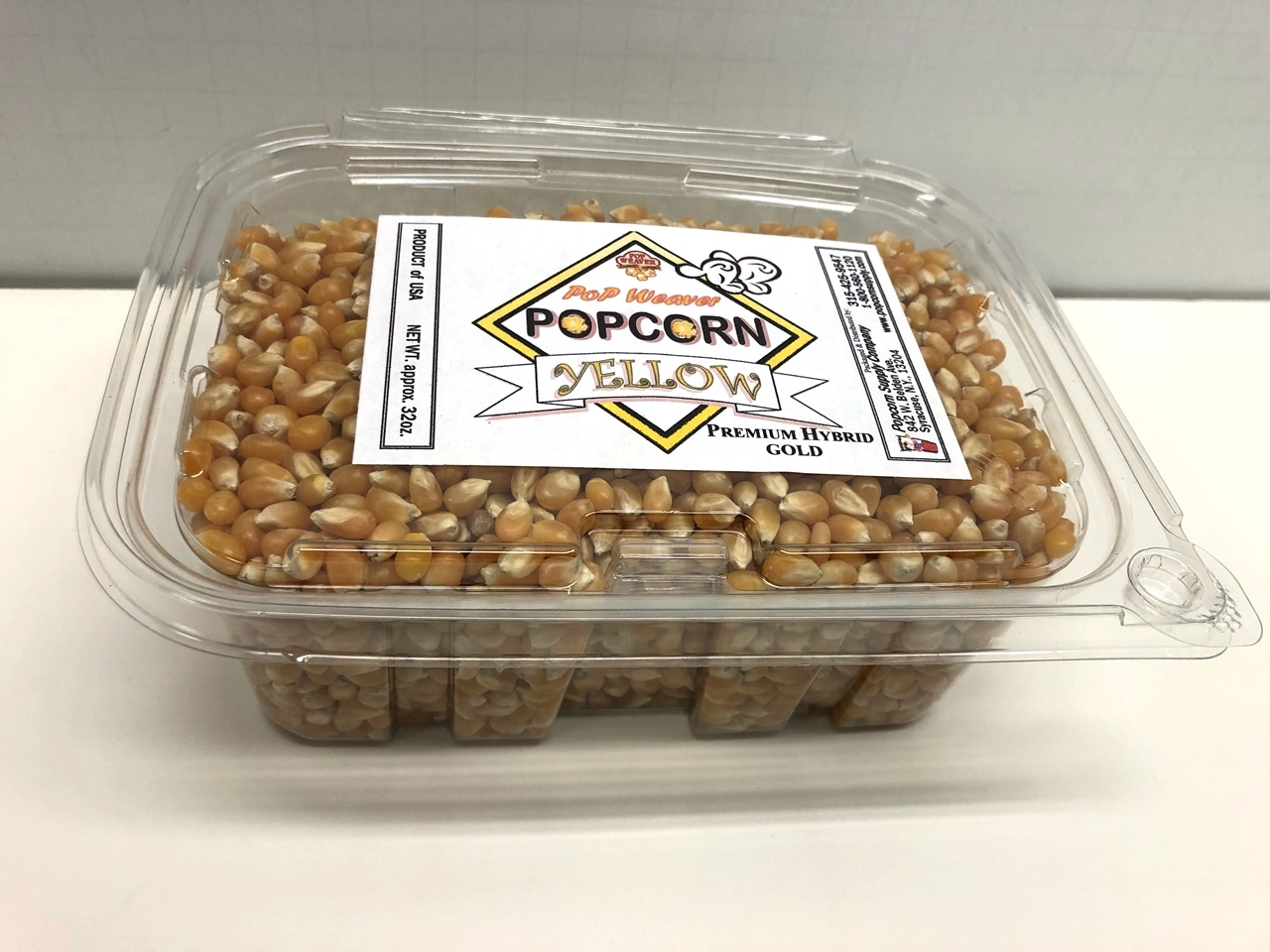 Pop Weaver Gourmet Popcorn 2 lb Yellow