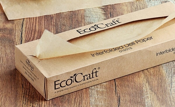 BAGCRAFT EcoCraft® Interfolded Dry Wax Deli Paper KRAFT NK15 Natural ...