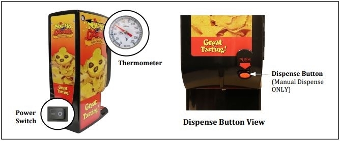 El Nacho Grande Single Button Bag Cheese Dispenser 5345