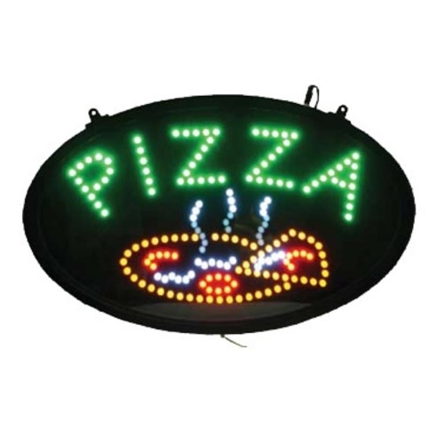 Oval LED "PIZZA" Sign