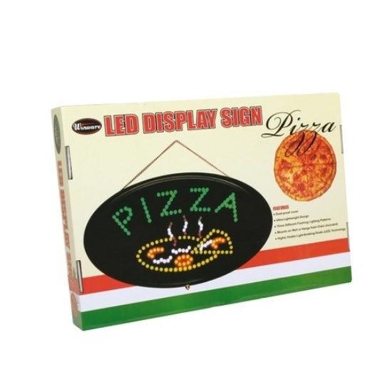 Oval LED "PIZZA" Sign