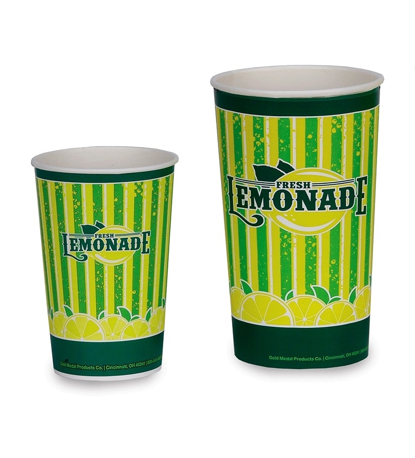 Lemonade Cups and Lids 16 and 32 oz.