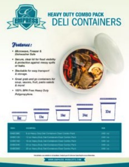 Heavy Duty Combo Pack Deli Containers