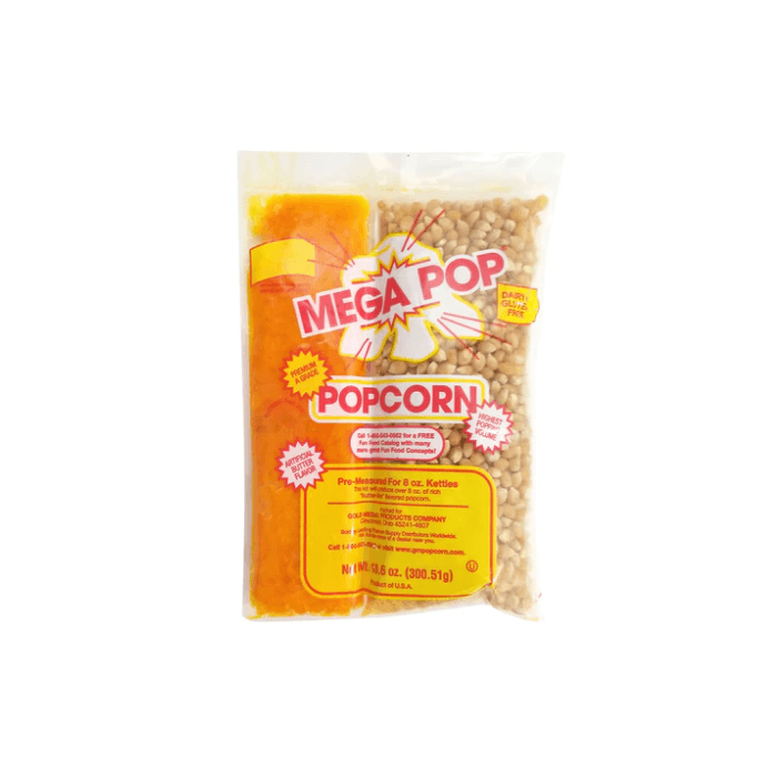 Mega Pop Complete Kits 8 oz Popper Kits with Coconut Oil
